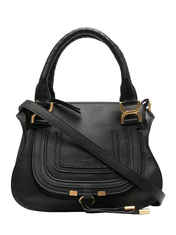 Chloé Marcie Leather Tote - Black