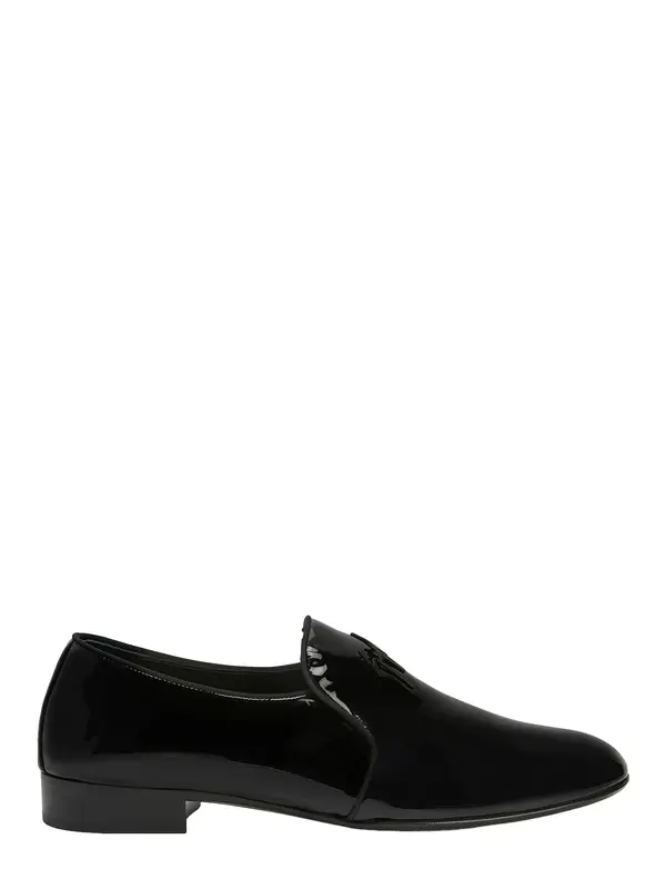 GIUSEPPE ZANOTTI Fergus Logo-plaque Loafers - Black