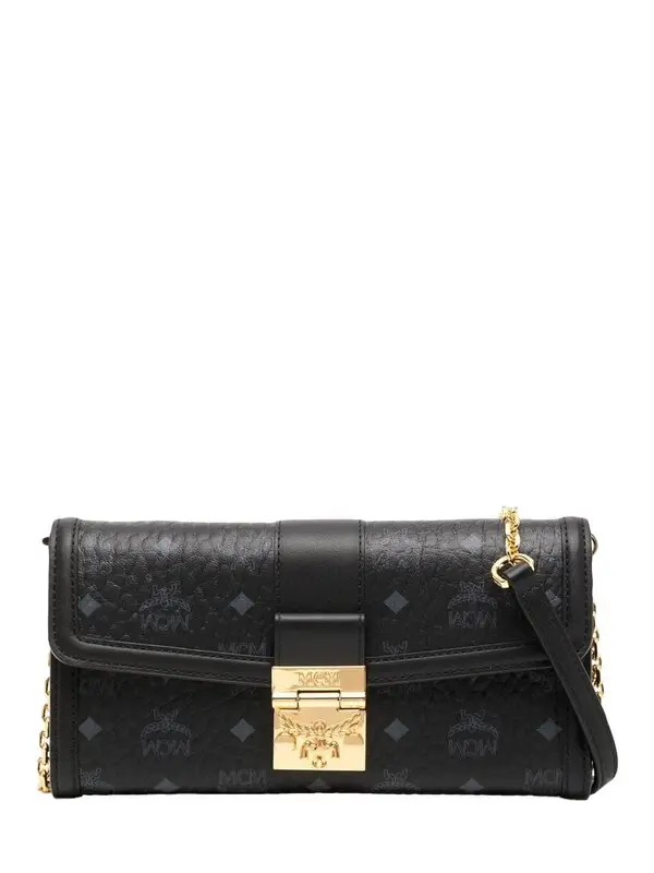 Mcm Large Tracy Crossbody Wallet - Black