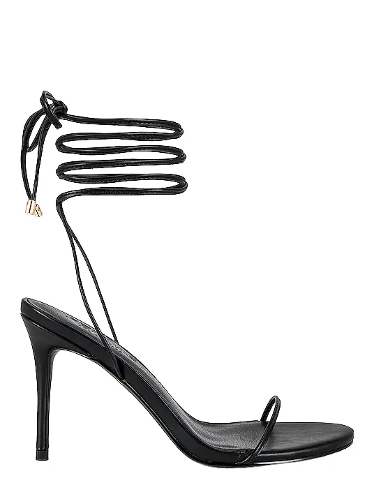 Femme La 3.0 Barely There Lace Up Heel - Noir