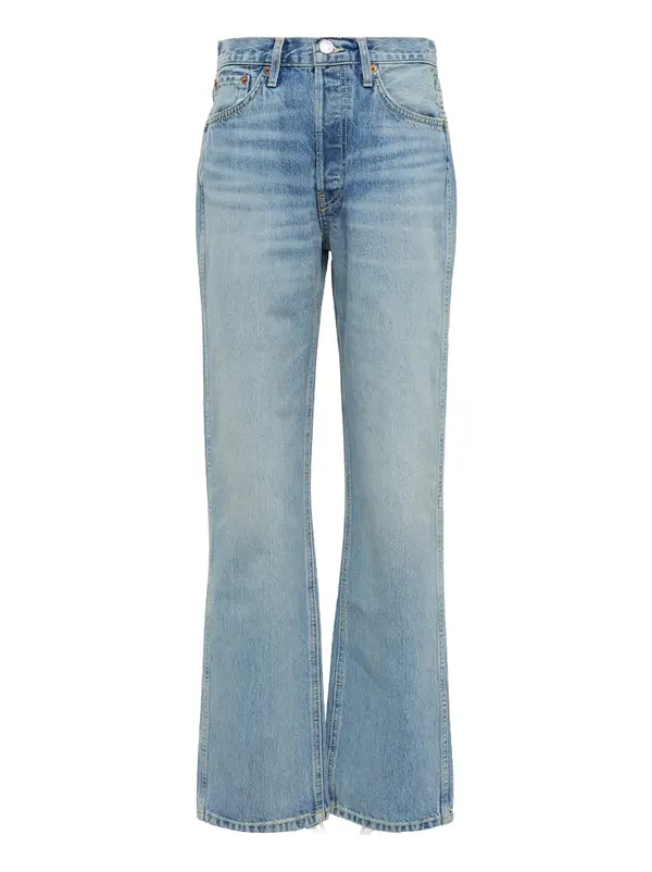 RE/DONE Mid-rise Straight-leg Jeans - Blue