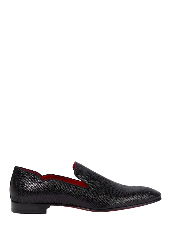 CHRISTIAN LOUBOUTIN Dandy Chick Jacquard Loafers - Black