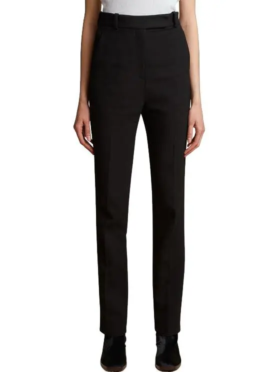 Khaite Emile Straight-leg Pants - Black
