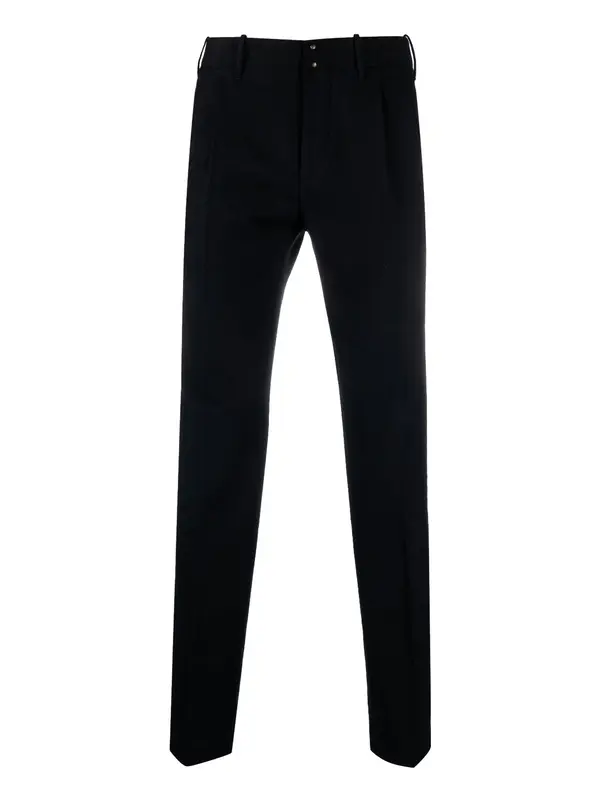Incotex Mid-rise Straight-leg Trousers - Blue