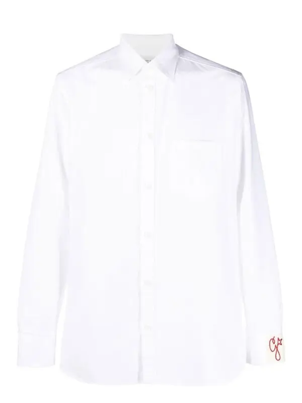 GOLDEN GOOSE Long-sleeves Button-up Shirt - White