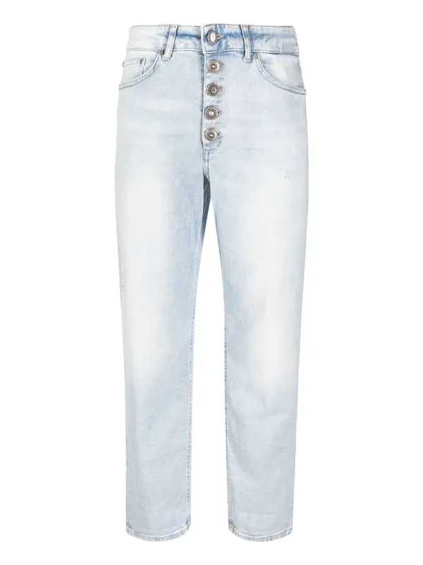DONDUP Mid-rise Cropped Jeans - Blue