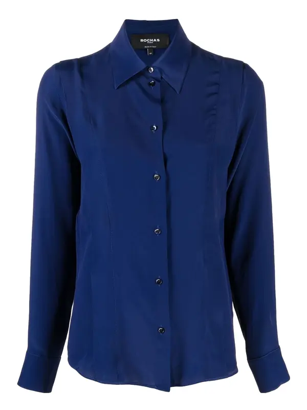 Rochas Button-up Shirt - Blue