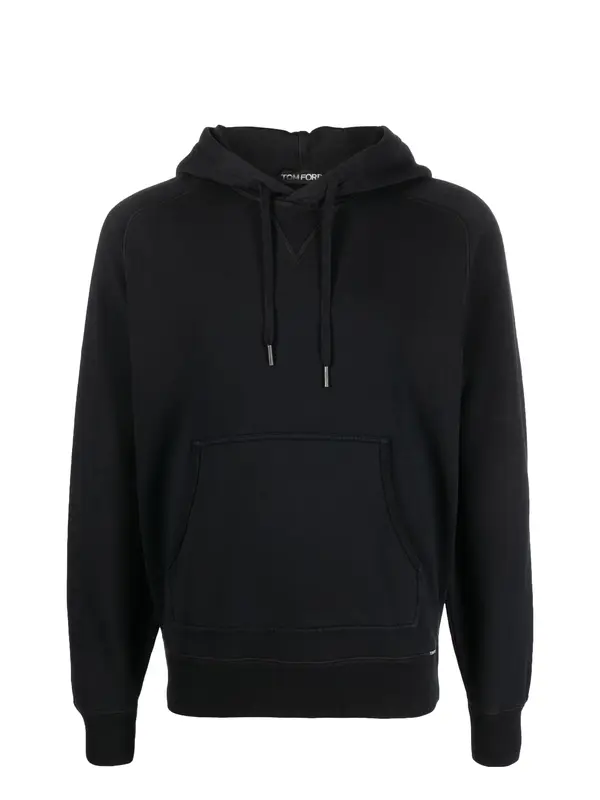 TOM FORD Drawstring Pullover Hoodie - Black