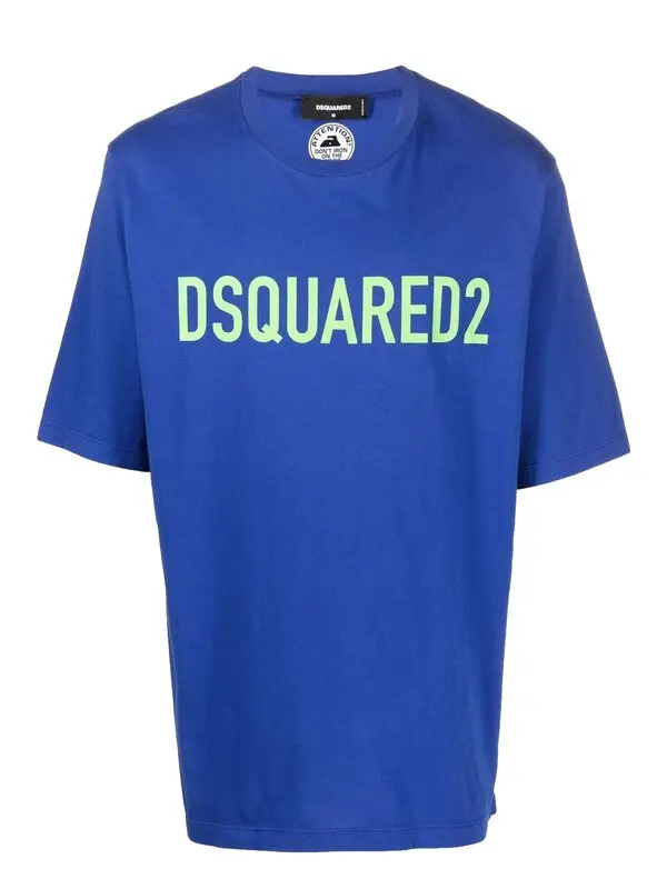 Dsquared2 Logo-print Detail T-shirt - Blue