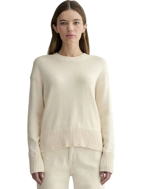 Everlane Boxy Cotton Sweater - Canvas