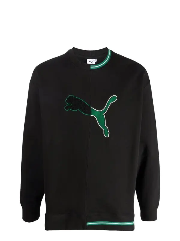 PUMA Neverworn Logo-print Sweatshirt - Black