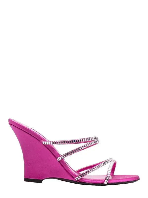ALEVI MILANO Crystal-embellished Open Toe Sandals - Pink