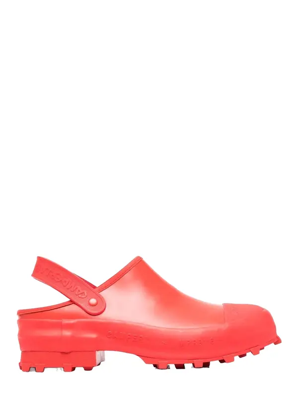 Camper Traktori Leather Clogs - Red