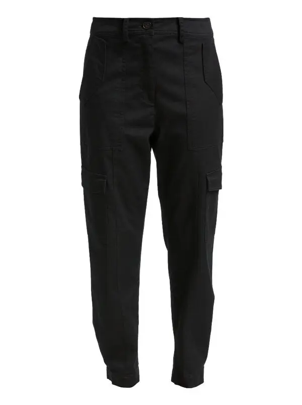 Derek Lam 10 Crosby Elian Mid-rise Stretch Cargo Pants - Black