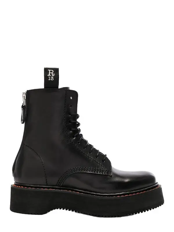 R13 Leather Boots - Black