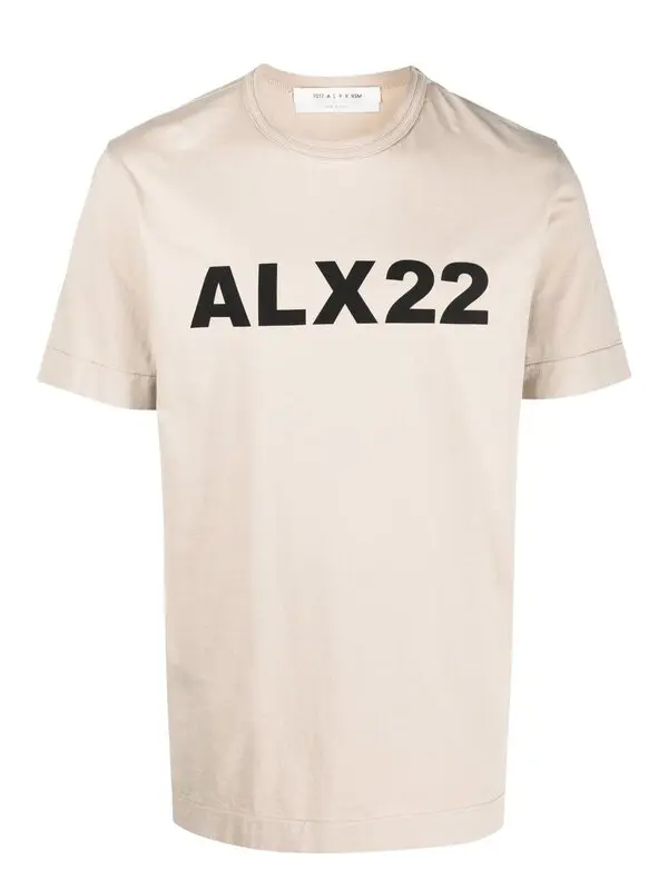 1017 Alyx 9sm Logo-print T-shirt - Neutrals