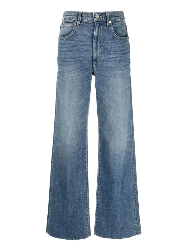 SLVRLAKE Mid-rise Flared Jeans - Blue