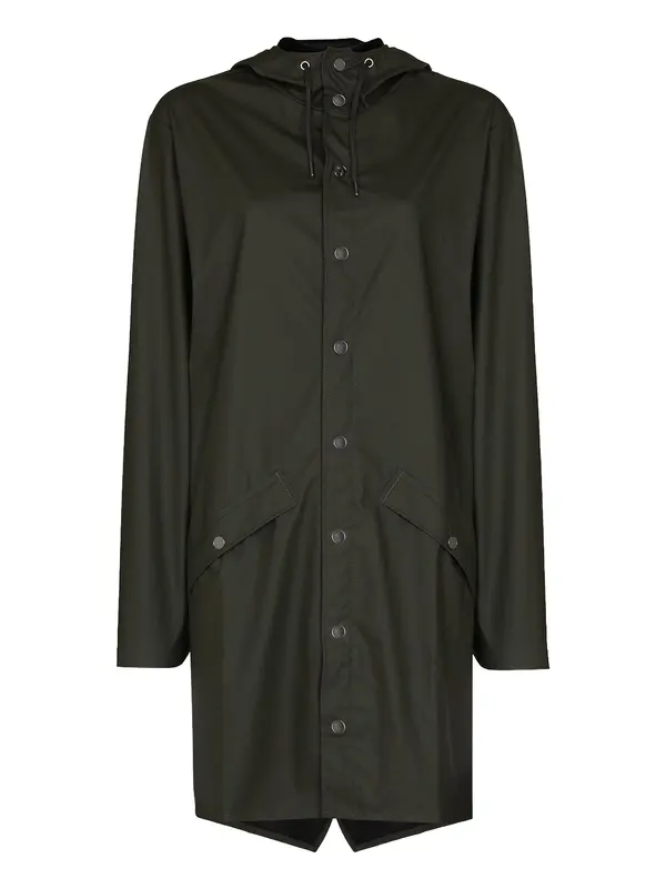 Rains Longer Raincoat - Green