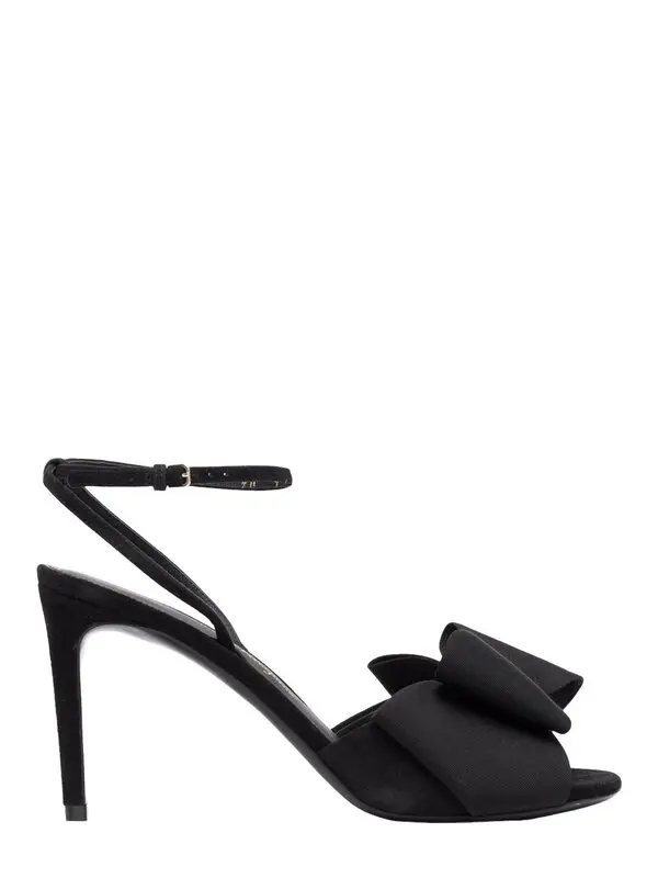 FERRAGAMO 95mm Vara-bow Detail Sandals - Black