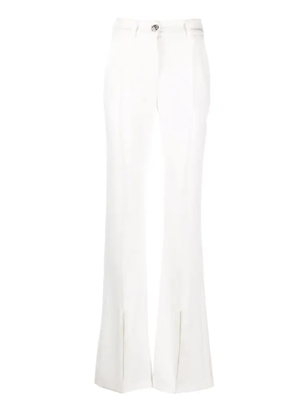 Philipp Plein Cady High-waist Trousers - White