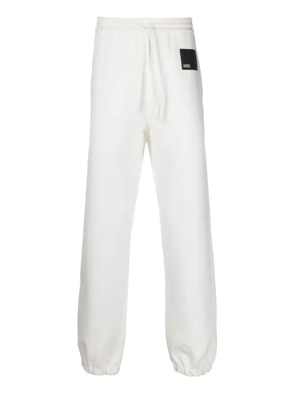 OAMC Logo-patch Cotton Track Pants - White