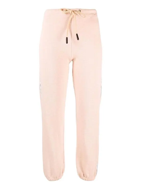 Elisabetta Franchi Cotton Drawstring Track Pants - Neutrals