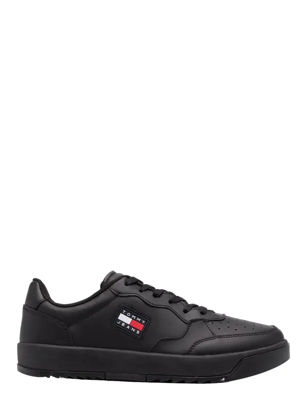 Tommy Hilfiger Logo Patch Low-top Sneakers - Black