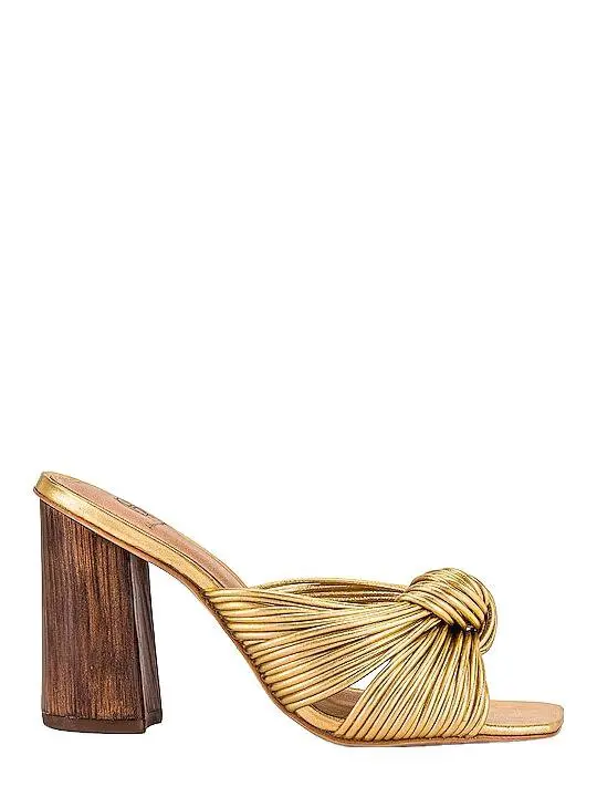 House Of Harlow 1960 Multi Strap Knotted Sandal - Gold