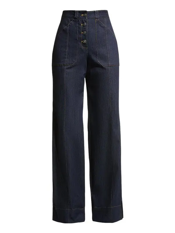 Cinq À Sept Benji Straight-leg Pants - Indigo