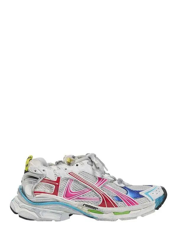Balenciaga Runner Sneakers - White/red/blue