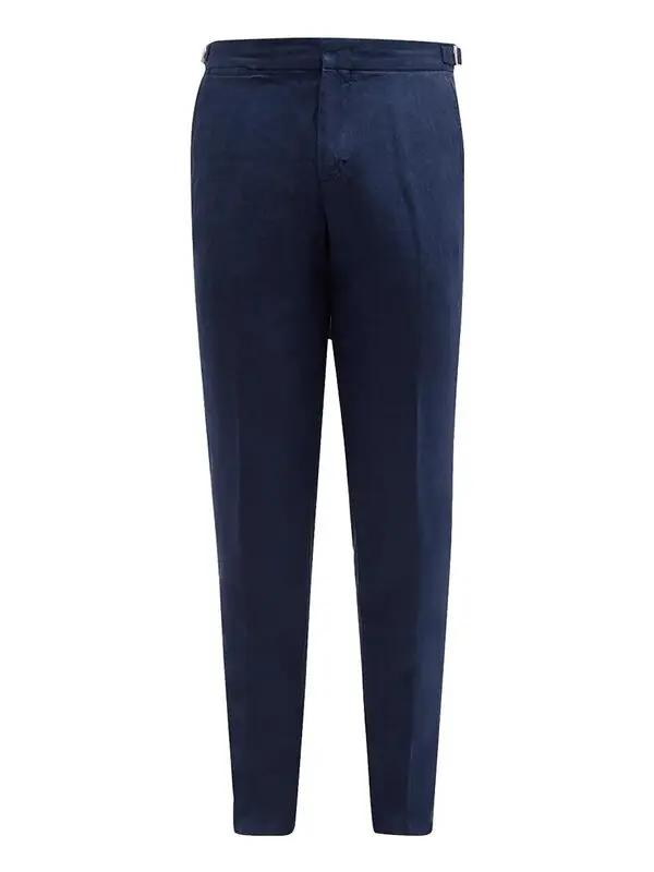 Orlebar Brown Griffon Linen Trousers - Navy
