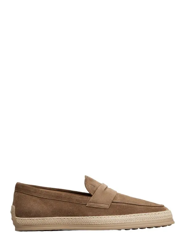TOD'S Suede Loafers - Brown