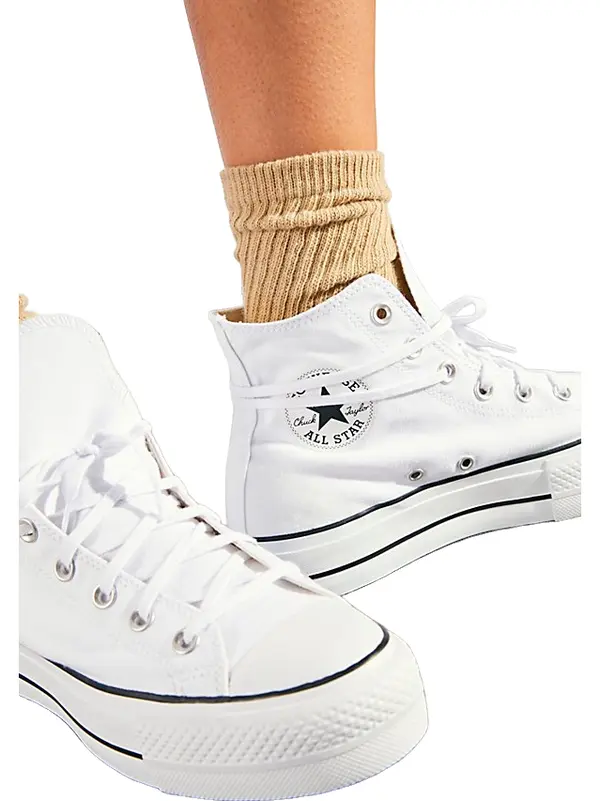 CONVERSE Chuck Taylor All Star Lift Hi-top Sneakers - White