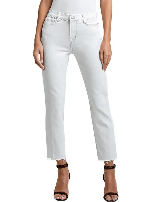 L'Agence Sada High-rise Crop Slim Jeans - Macadamia