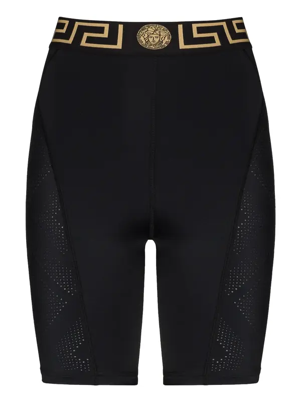 Versace Greca Border Cycling Shorts - Black