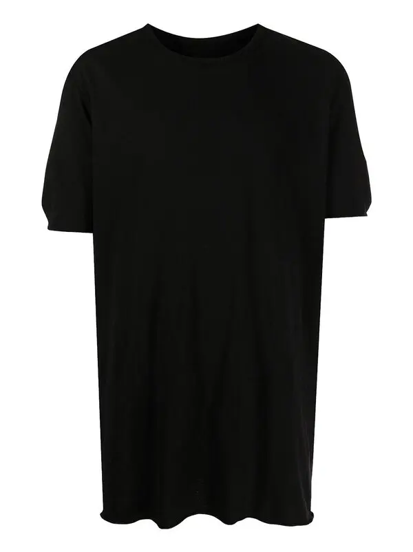 Boris Bidjan Saberi Rear Tape-detail T-shirt - Black