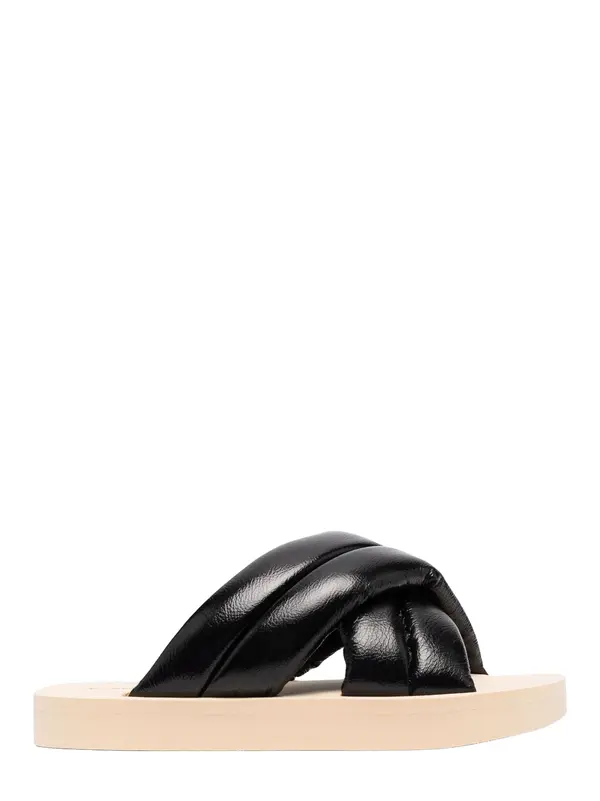 Proenza Schouler Crossover Slide Sandals - Black
