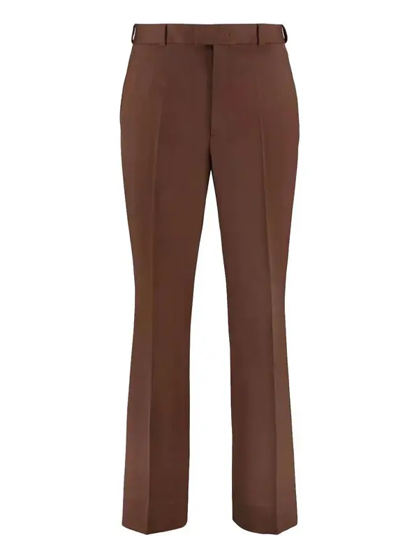 Valentino Garavani High-waisted Tailored Trousers - Brown