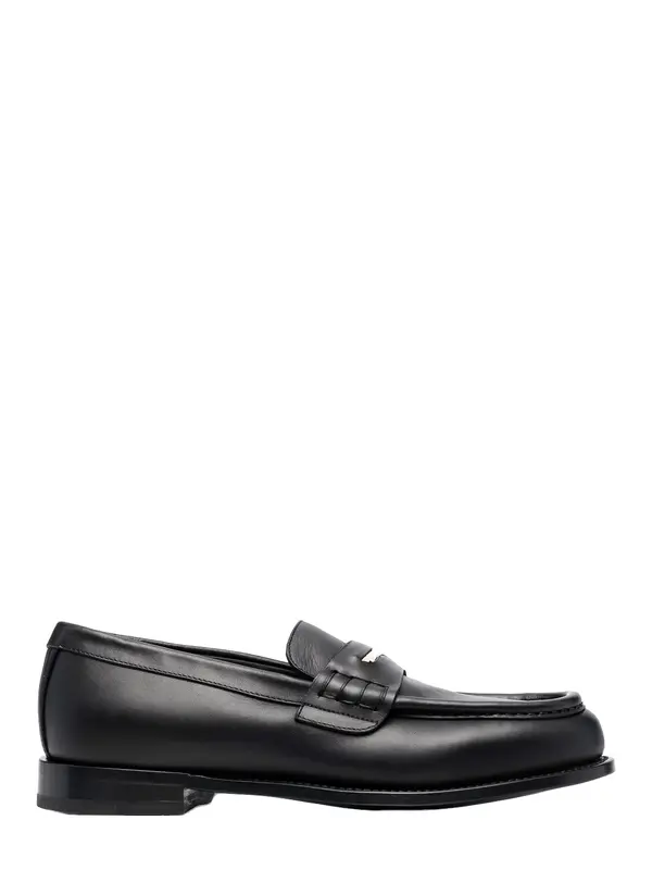 GIUSEPPE ZANOTTI Leather Loafers - Black