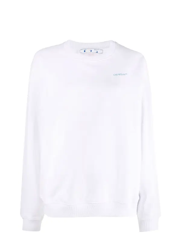 Off-White Arrows Print Sweatshirt - White
