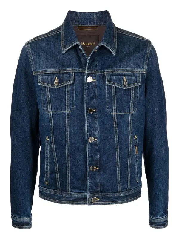 MOORER Denim Jacket - Blue