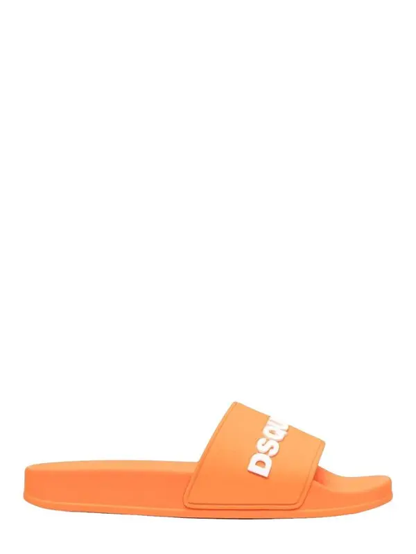 Dsquared2 Appliqué-logo Slides - Orange