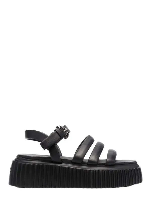 Agl Side-buckle Strap Sandals - Black