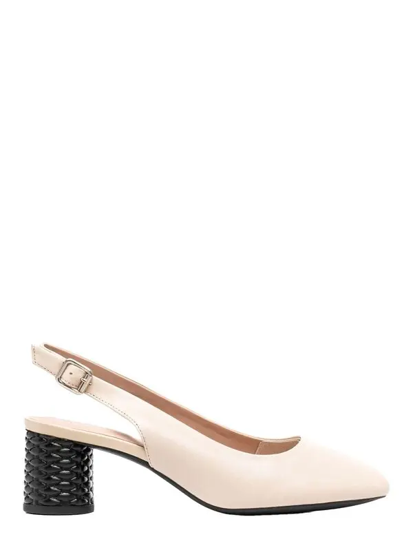 Geox 65mm Slingback Block-heel Pumps - Neutrals