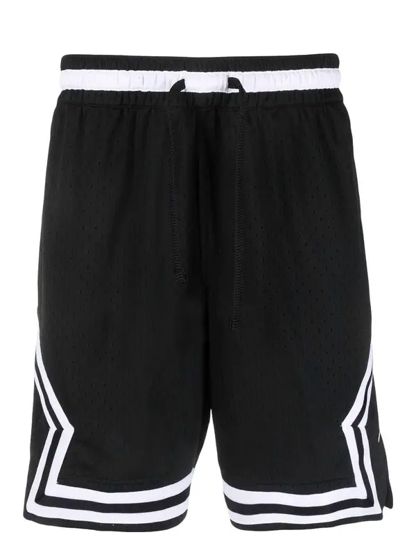 JORDAN Contrasting-trim Shorts - Black