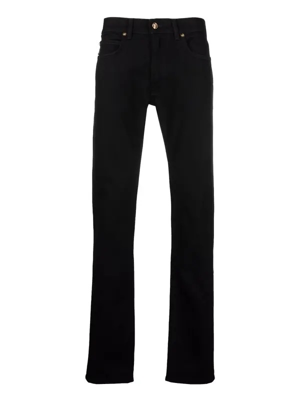 Versace Mid-rise Slim-fit Jeans - Black