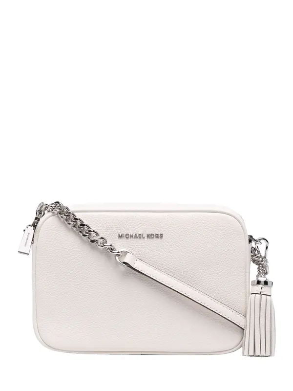 Michael Kors Camer Logo-plaque Crossbody Bag - White
