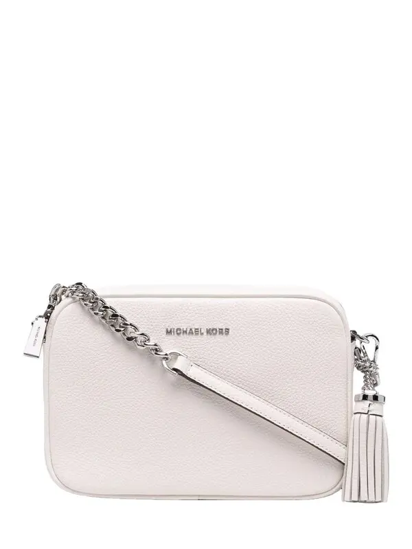 Michael Kors Camer Logo-plaque Crossbody Bag - White