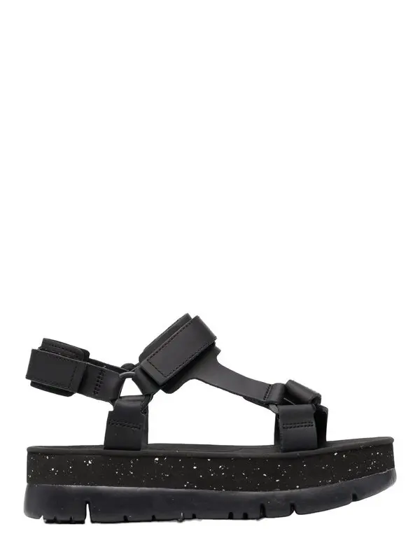 Camper Oruga Up Platform Sandals - Black