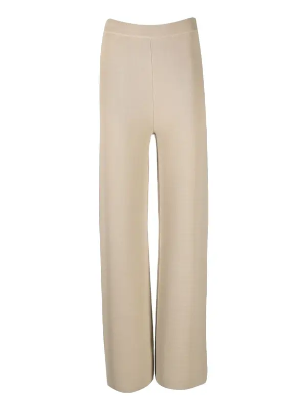 Nanushka Straight-leg Knit Trousers - Neutrals